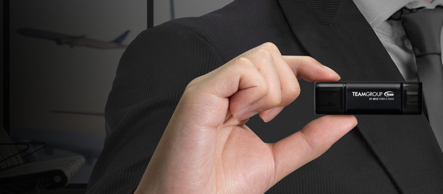 TEAM X1 MAX DRIVE 512GB BLACK USB 3.2 Gen2 External Solid State Flash Drive, Dual Interface Type ...